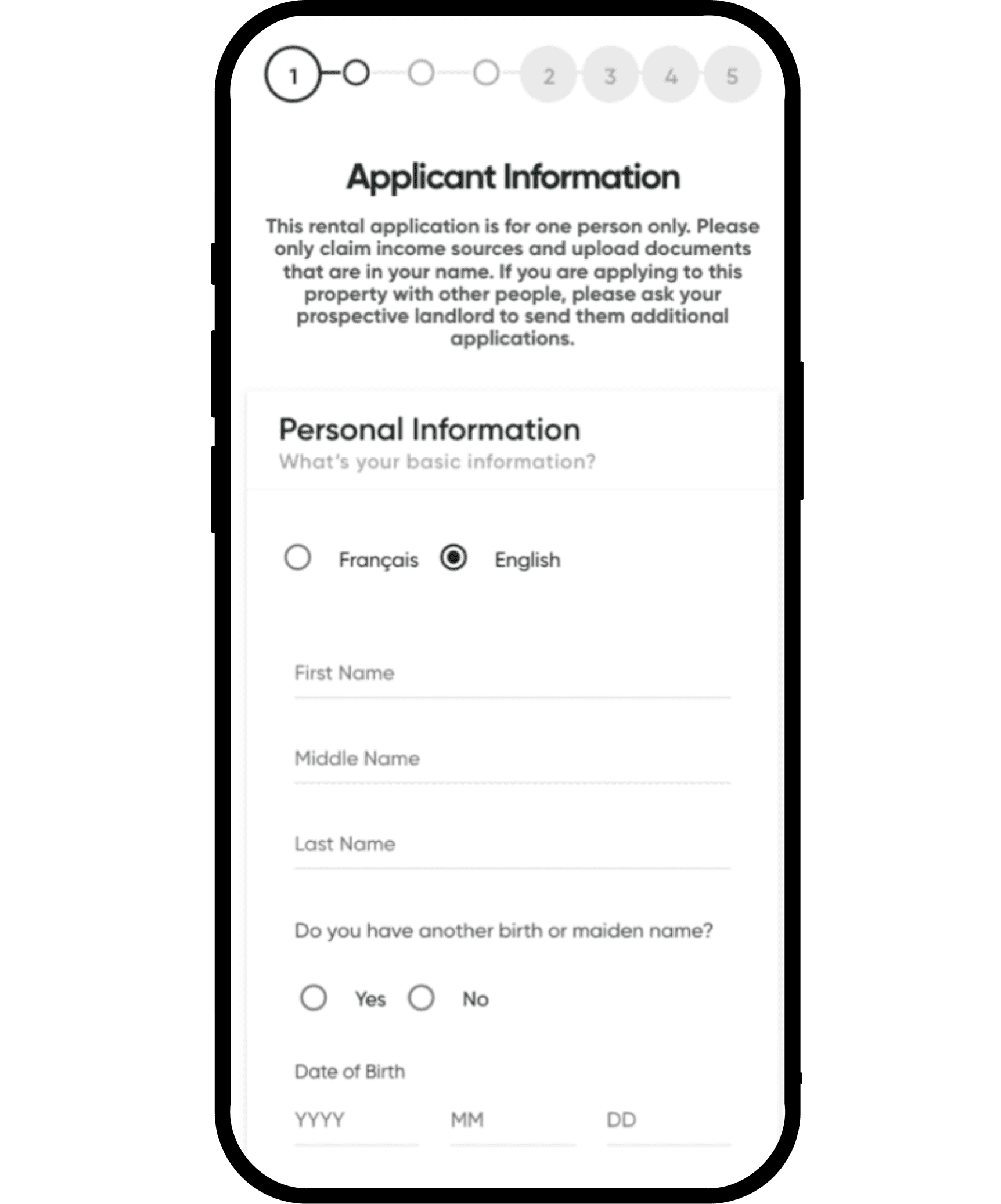 Universal Rental Application - SingleKey