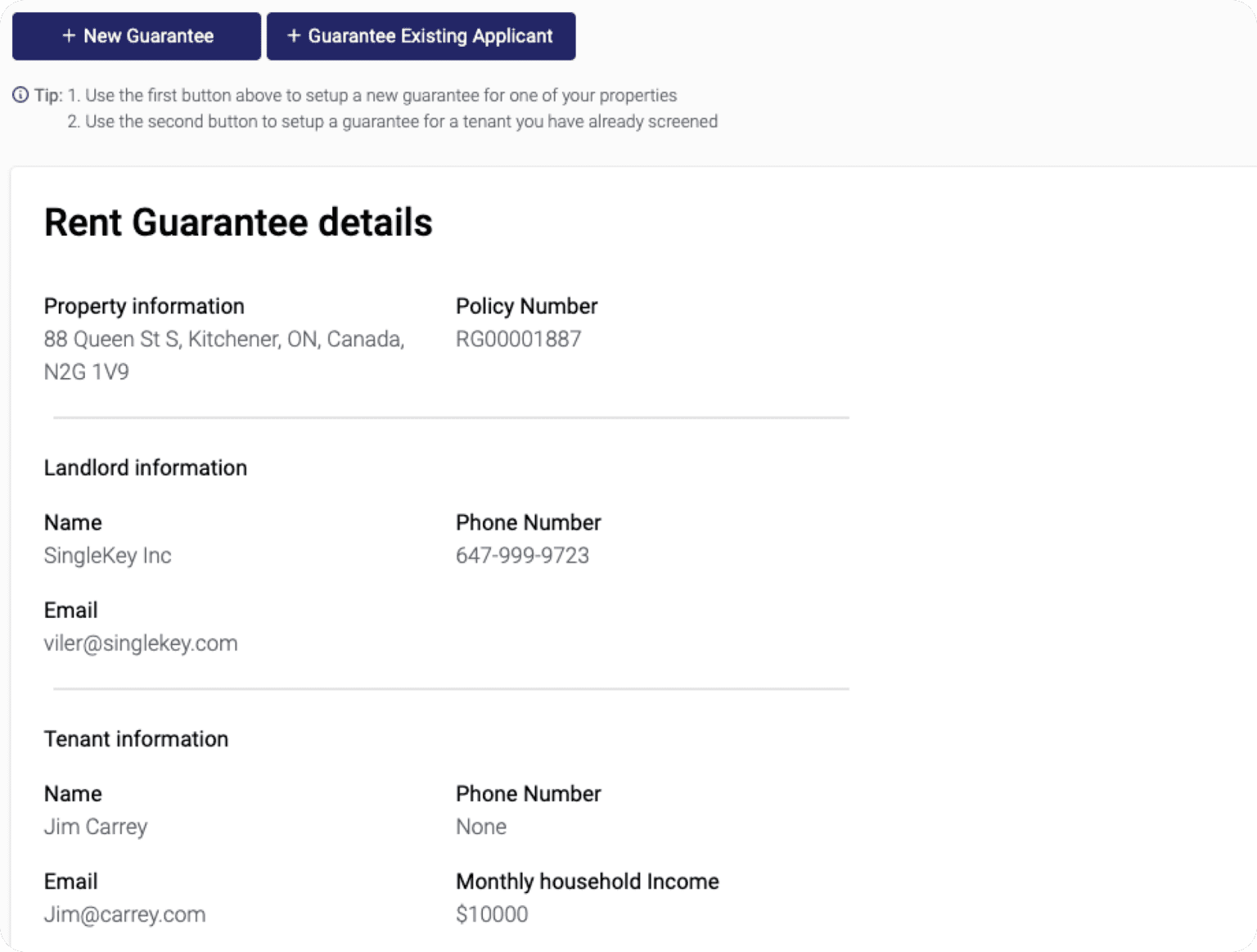 Homepage - SingleKey