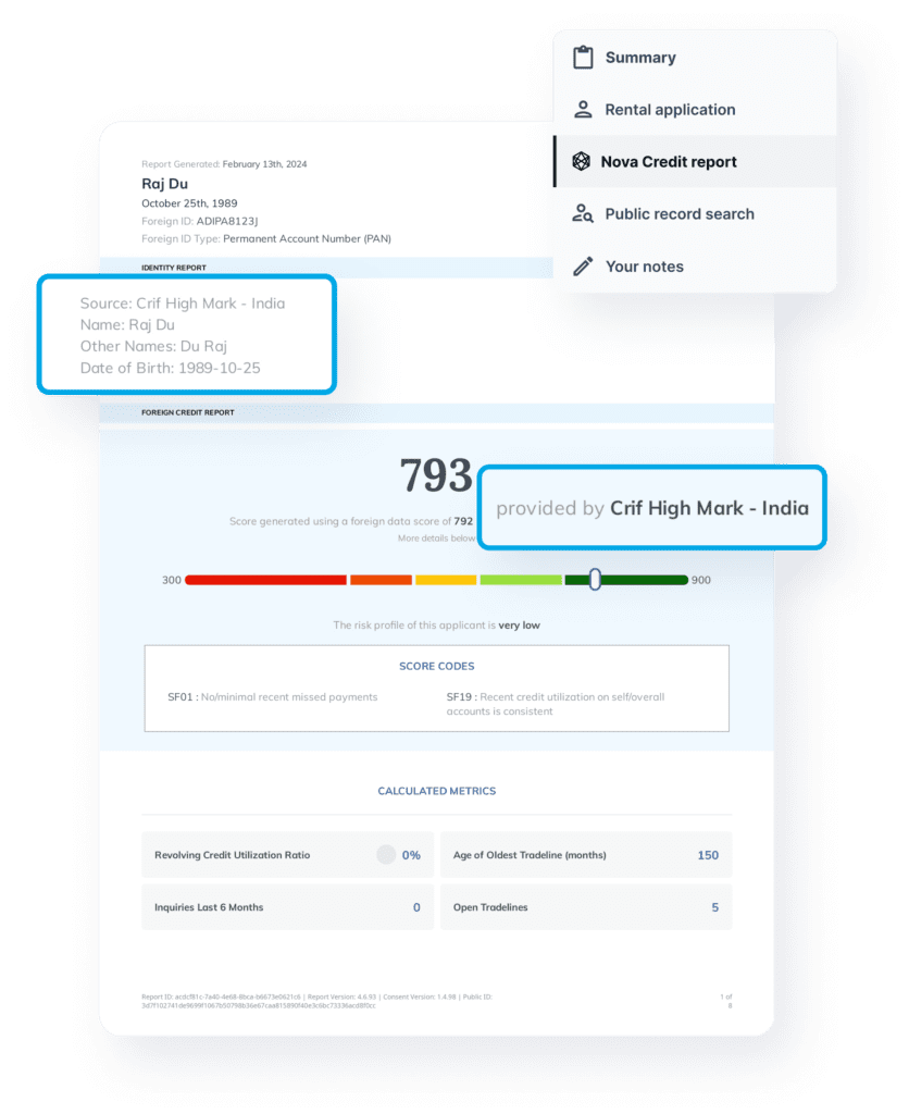 Tenant Report - SingleKey
