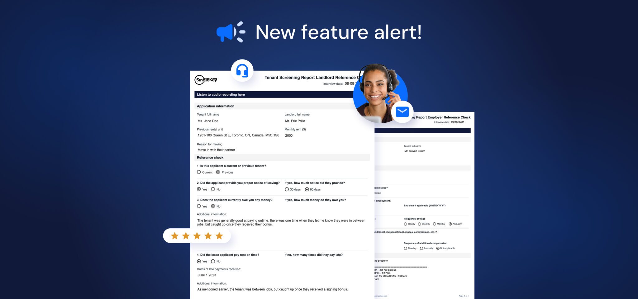 Tenant Report - SingleKey