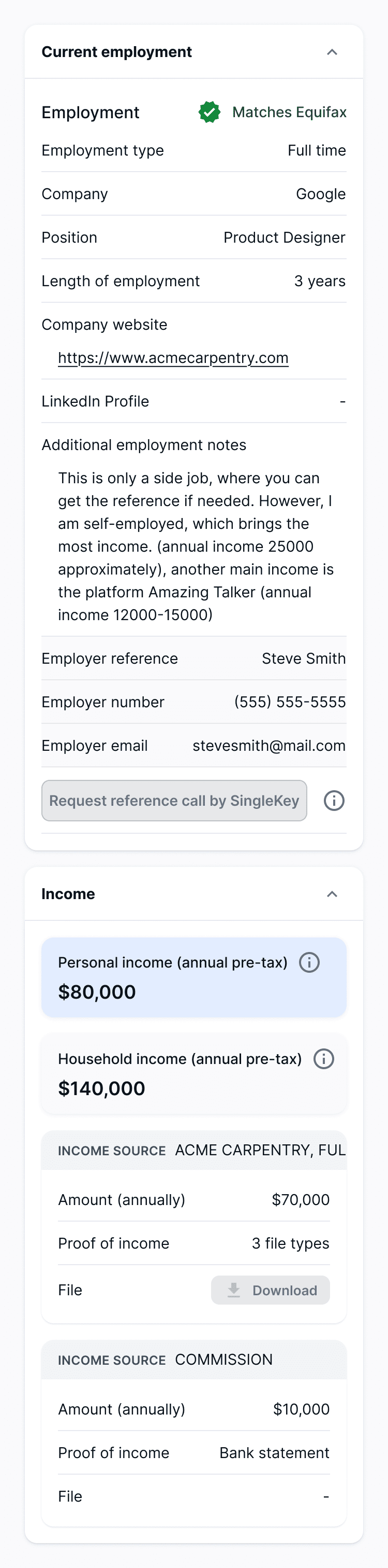 Tenant Report - SingleKey