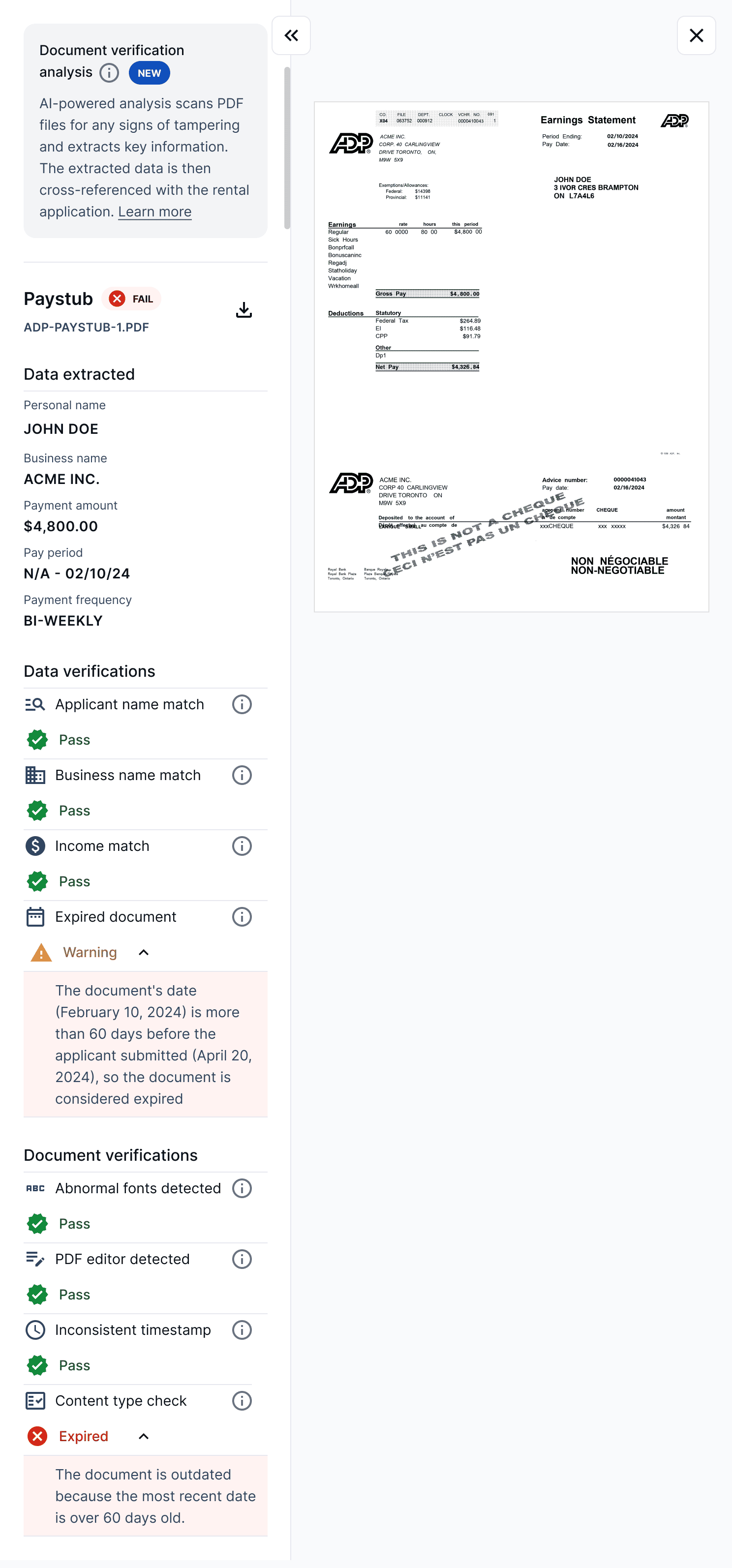 Tenant Report - SingleKey