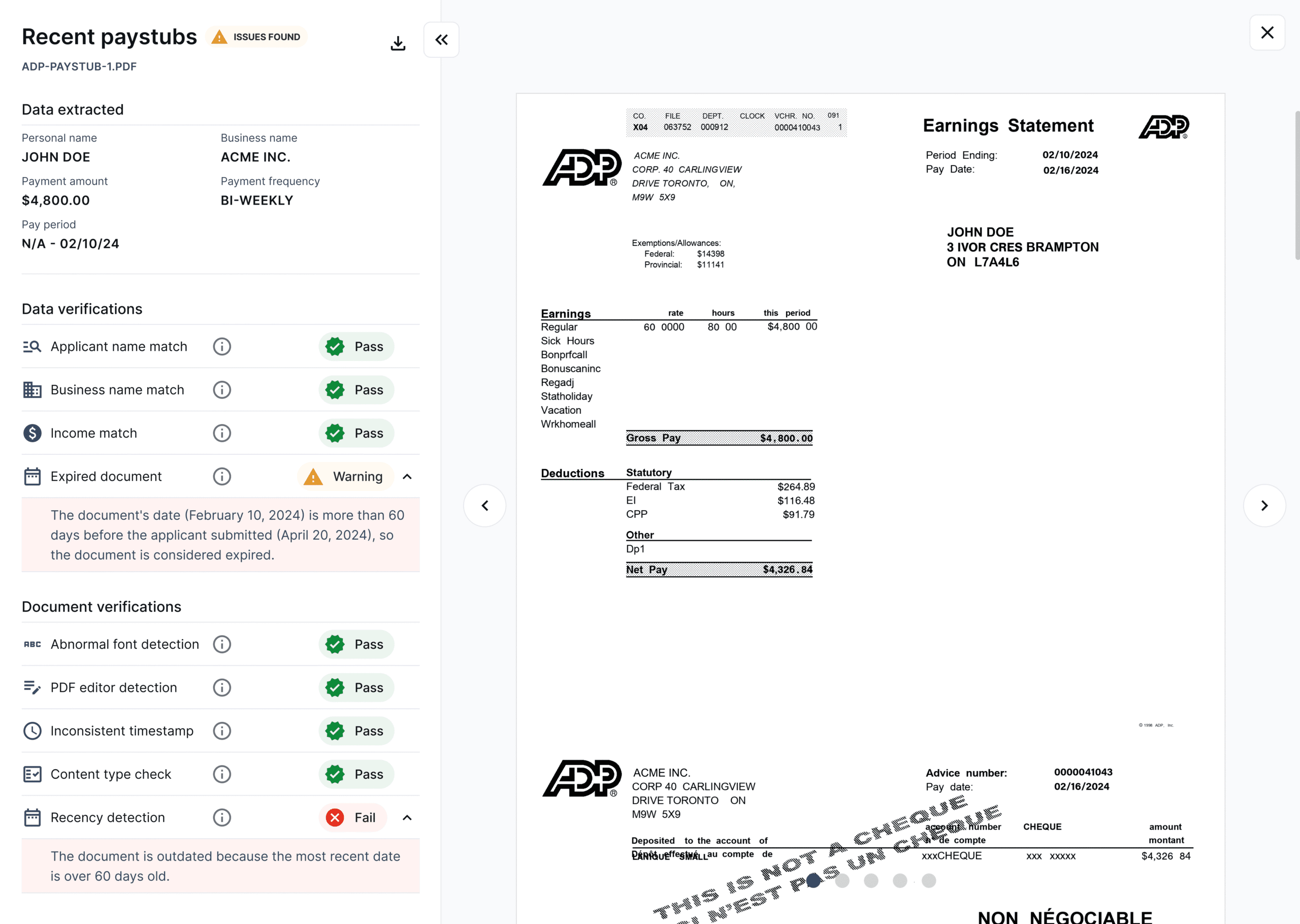 Tenant Report - SingleKey